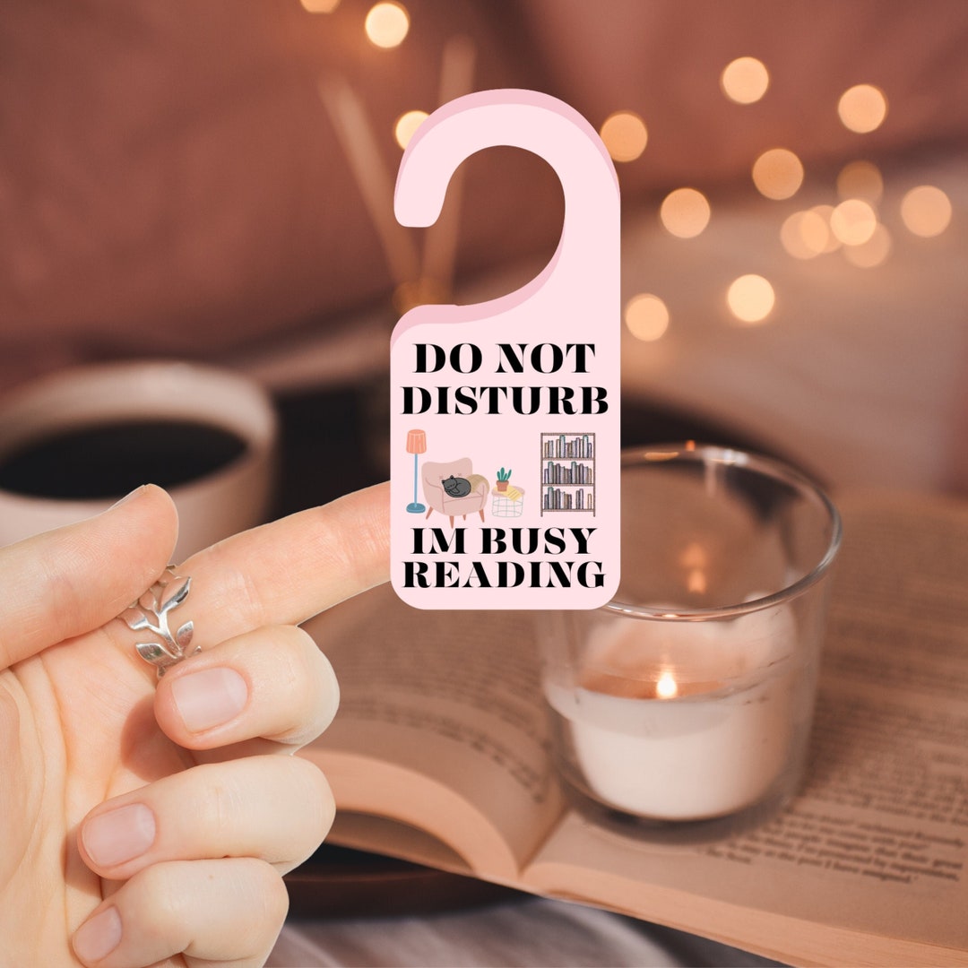 Do Not Disturb I'm Busy Reading Sticker Bookish Sticker - Etsy