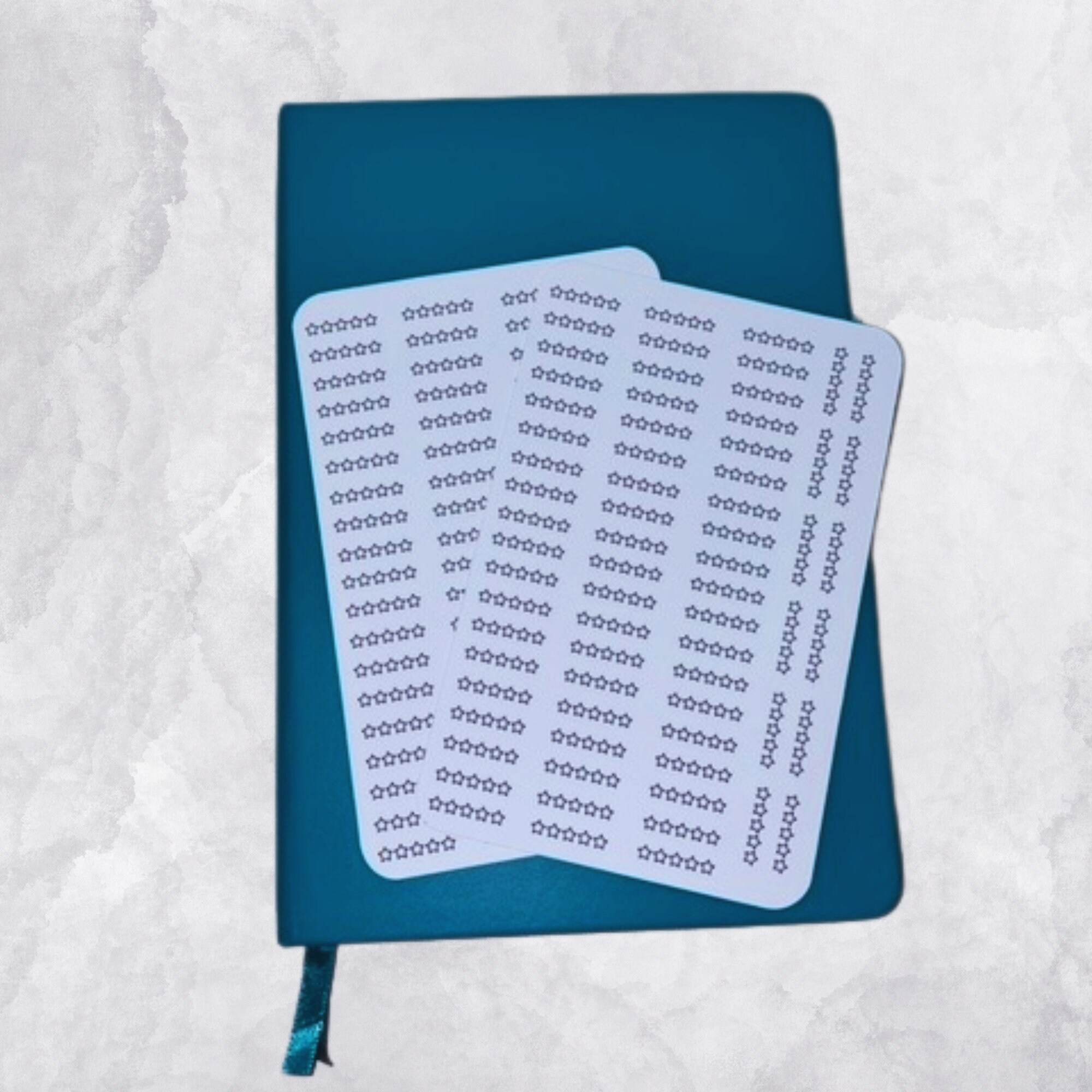 Blank Star Rating Sticker Sheet Color in 5-star Rating Reading Journal ...