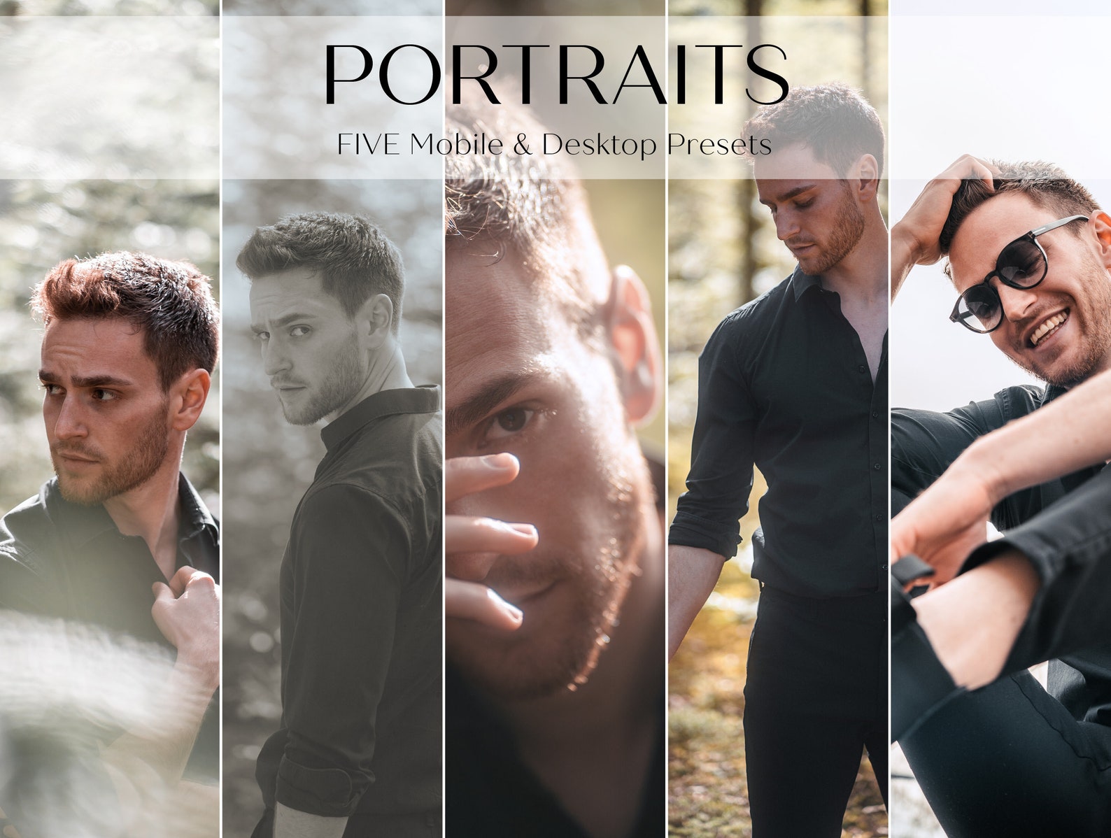 Portrait Lightroom Preset Pack for Desktop and Mobile - Five Influencer ...