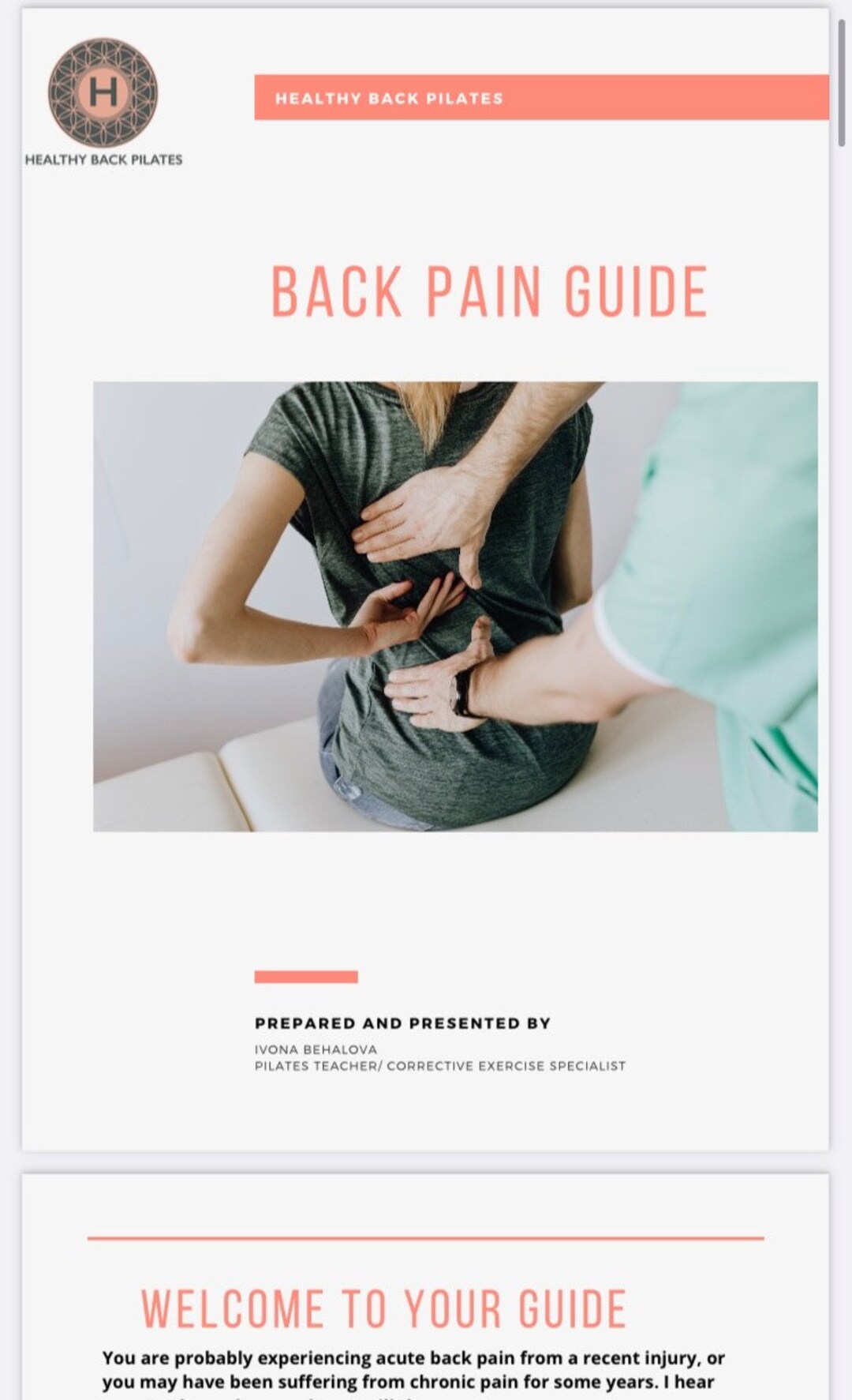 Back Pain Guide - Holistic Approach to Back Pain. Diet, Mindset ...