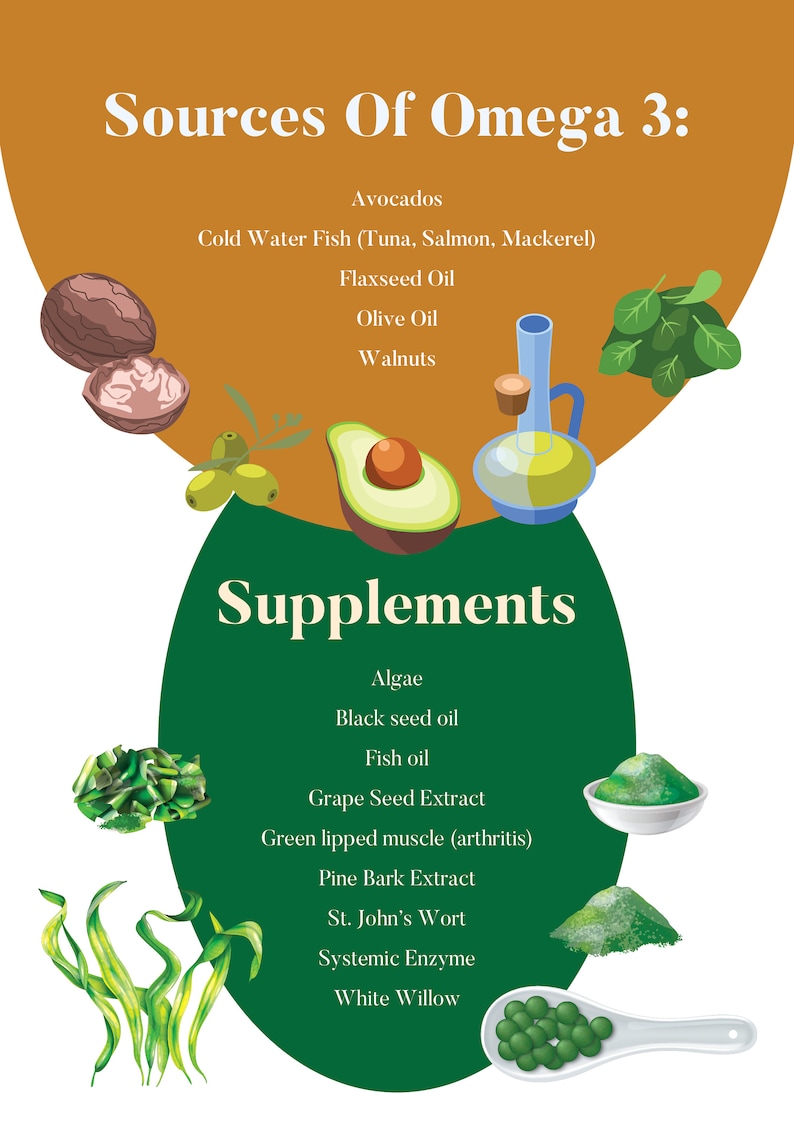 Anti-inflammatory Food List + Supplements Guide (digital Download) - Etsy