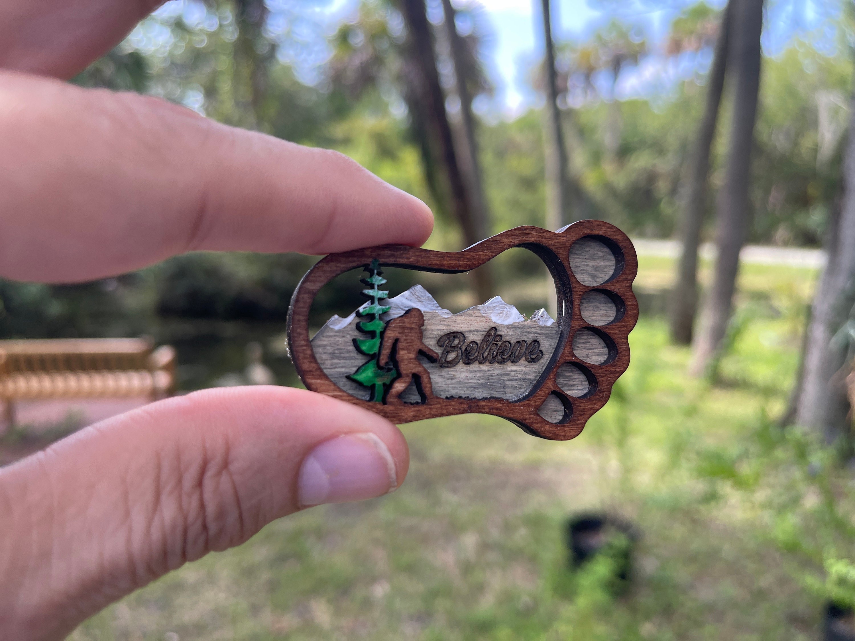 Bigfoot / Sasquatch Believe Footprint Magnet - Etsy