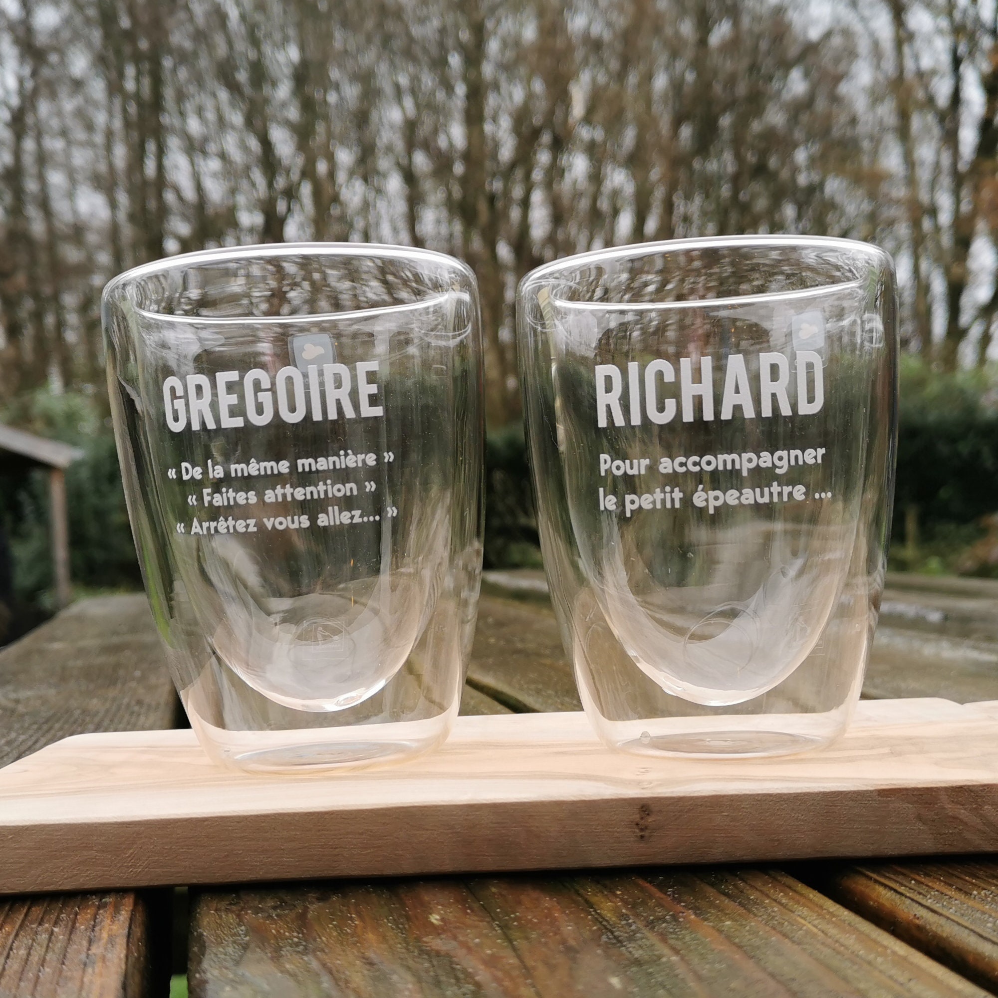 Double-walled Glass Thermo Coffee & Tea Mug With Engraving Tea Glass ...