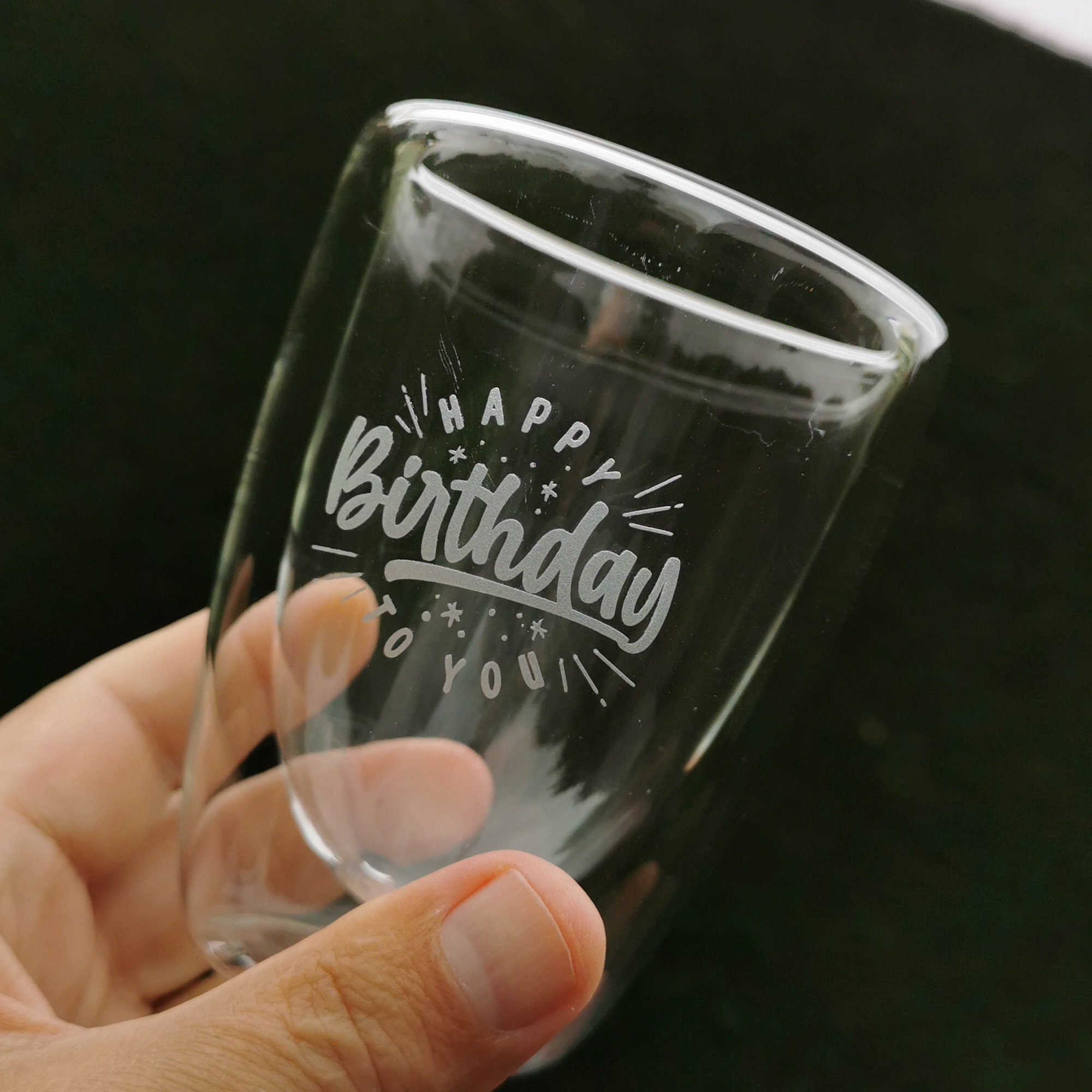 Double-walled Glass Thermo Coffee & Tea Mug With Engraving Tea Glass ...