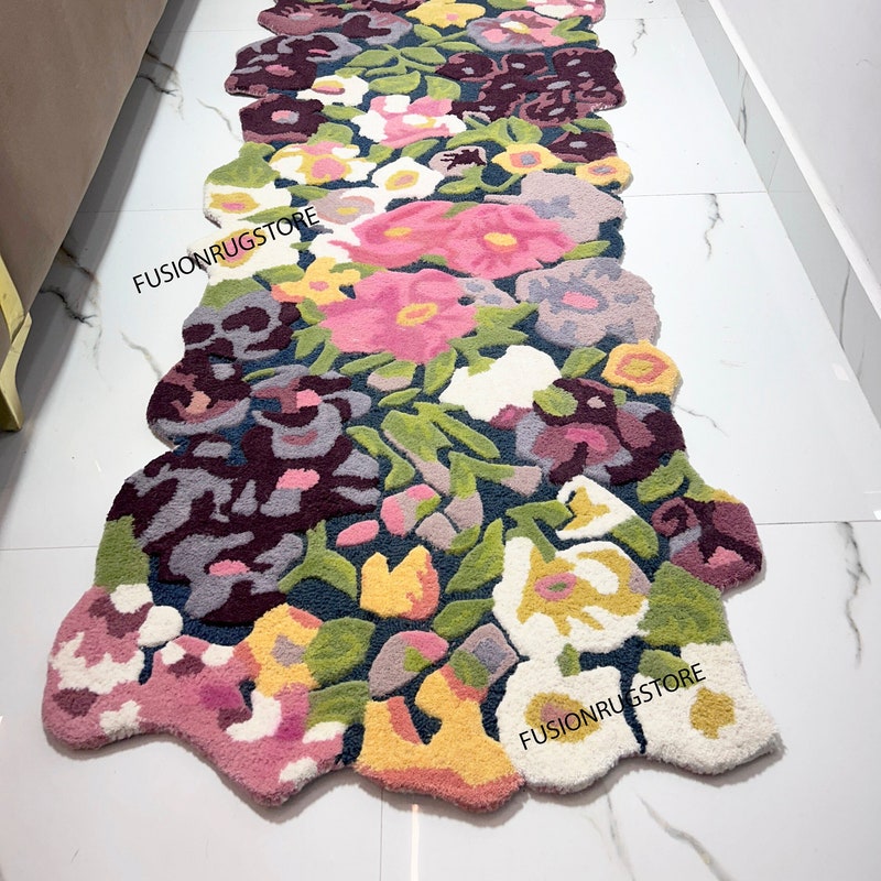 Floral Rug - Etsy