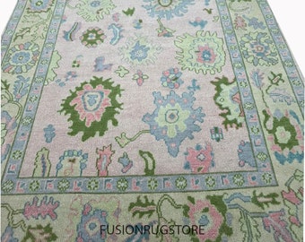 Multi Size Contemporary Oushak Rug Soft Pink Accent 5x8, 6x9, 8x10 ...