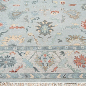 Contemporary Handmade Oushak Rug for Living Room, Bedroom 8'X10' Wool ...