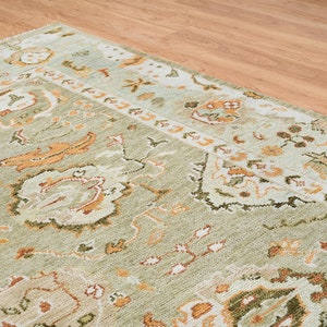 8'X10' Embassy Green and Shale Color Rug | New Handmade Oushak Rug ...