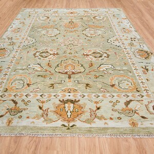 8'X10' Embassy Green and Shale Color Rug | New Handmade Oushak Rug ...
