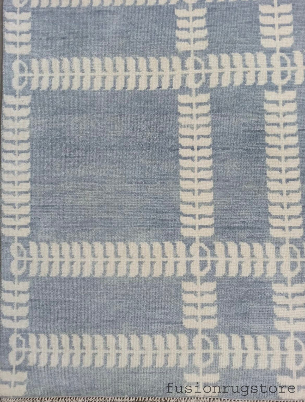 Turkish Gray Rug With White Accent Oushak Made to Order in Any Size ...