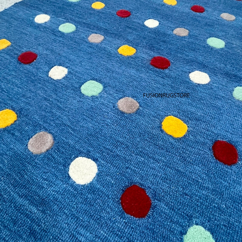 Polka Dot Rug - Etsy
