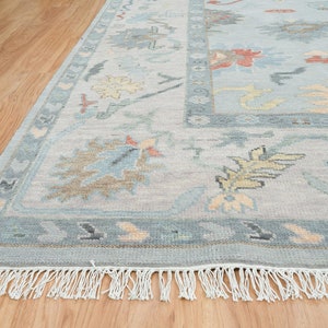 Contemporary Handmade Oushak Rug for Living Room, Bedroom 8'X10' Wool ...