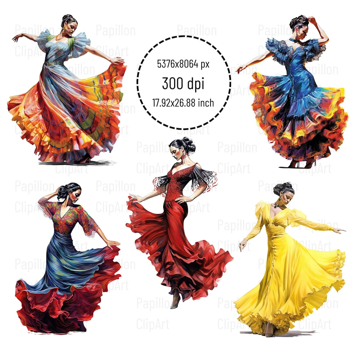Flamenco Dancer Clipart 1 | 10 Transparent PNG L High Resolution ...