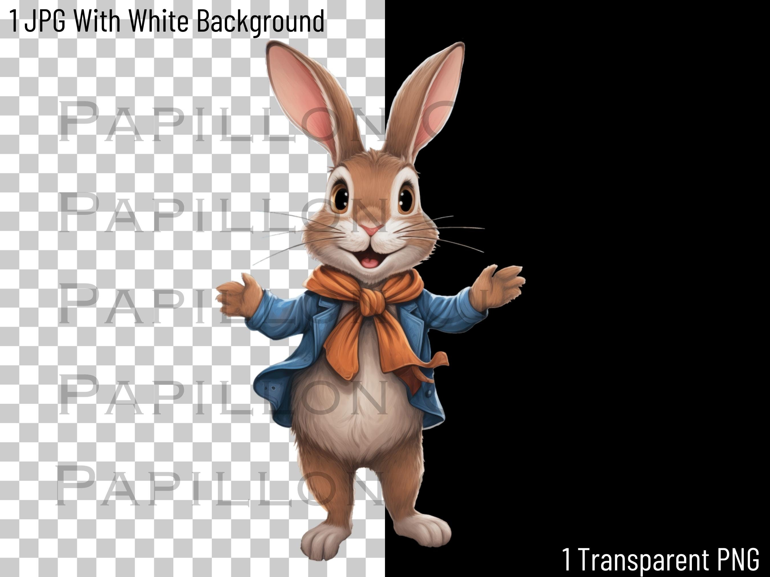 Cute Bunny Clipart | Cute Watercolor Rabbit Clip Art Transparent PNG ...