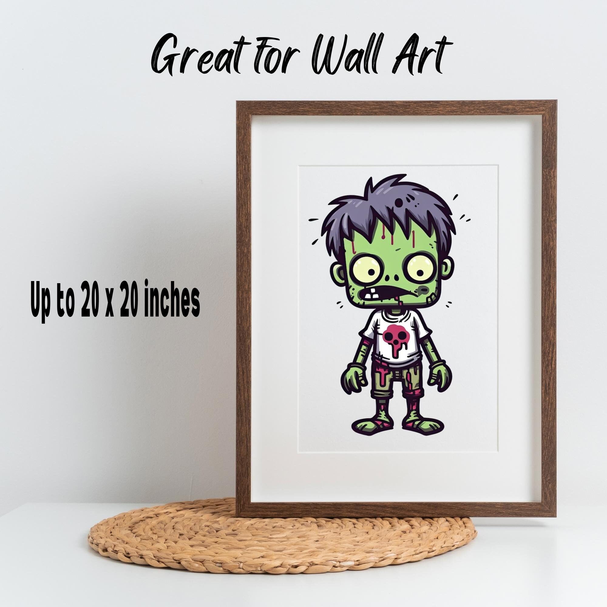 Cute Halloween Zombie Clipart 1 | 10 Transparent PNG L Digital Art ...
