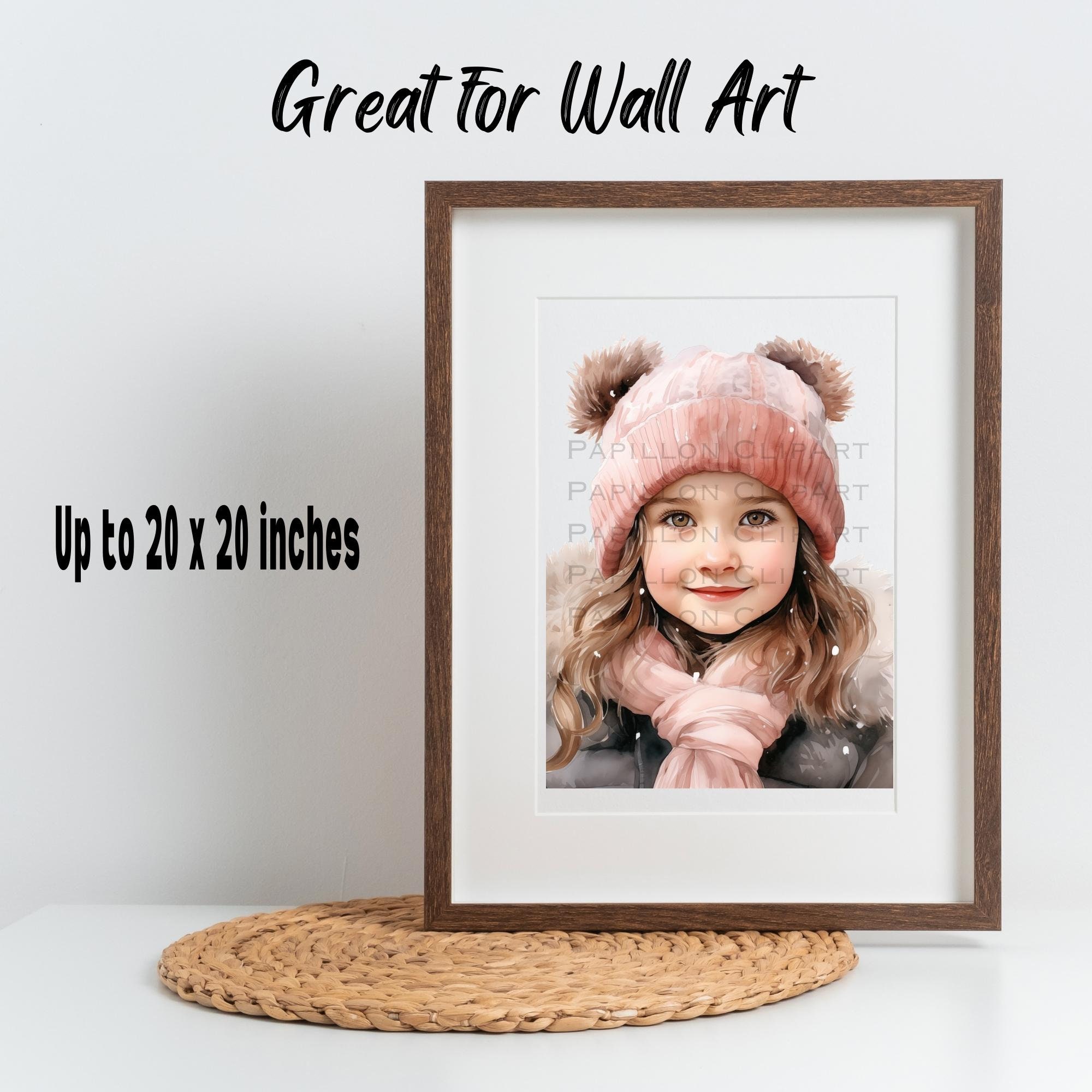 Pink Winter Girl Clipart Bundle 10 Transparent PNG L Watercolor Winter ...