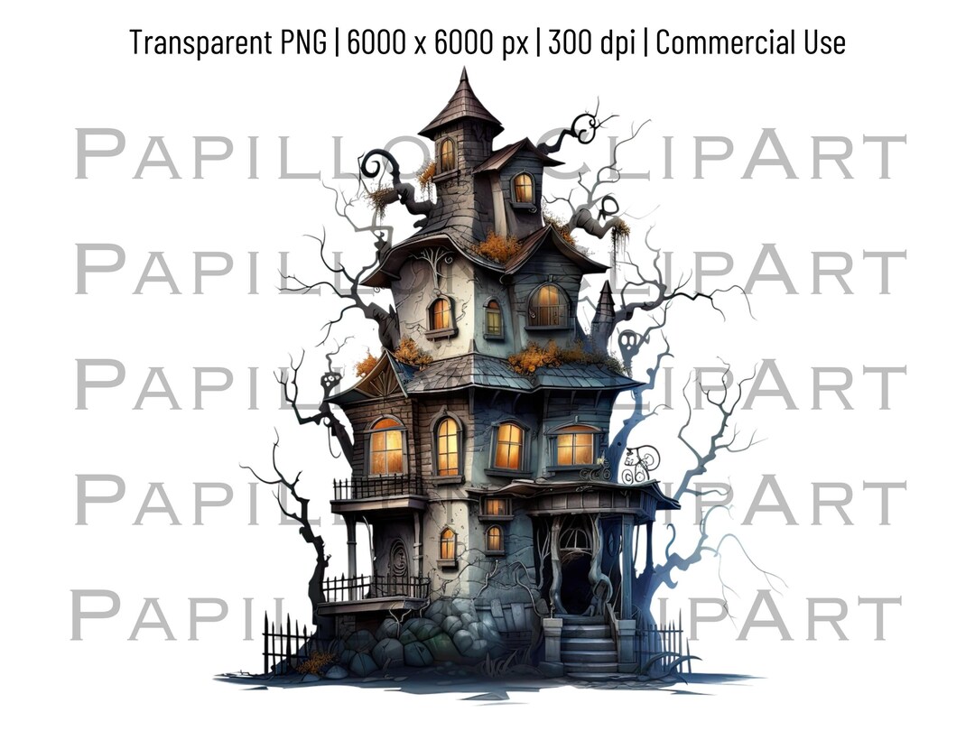 Haunted House Clipart JPG & Transparent PNG | Haunted Mansion PNG ...