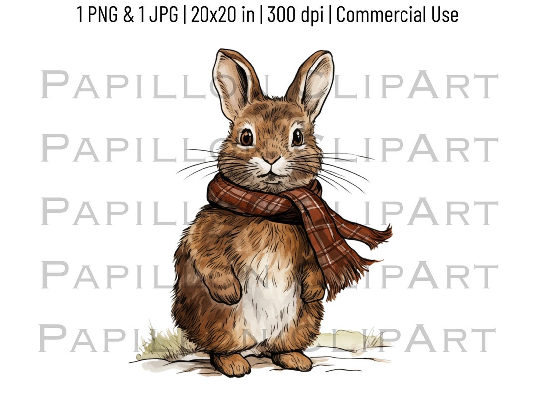 Cute Rabbit Clipart | Cute Watercolor Bunny Clip Art Transparent PNG ...