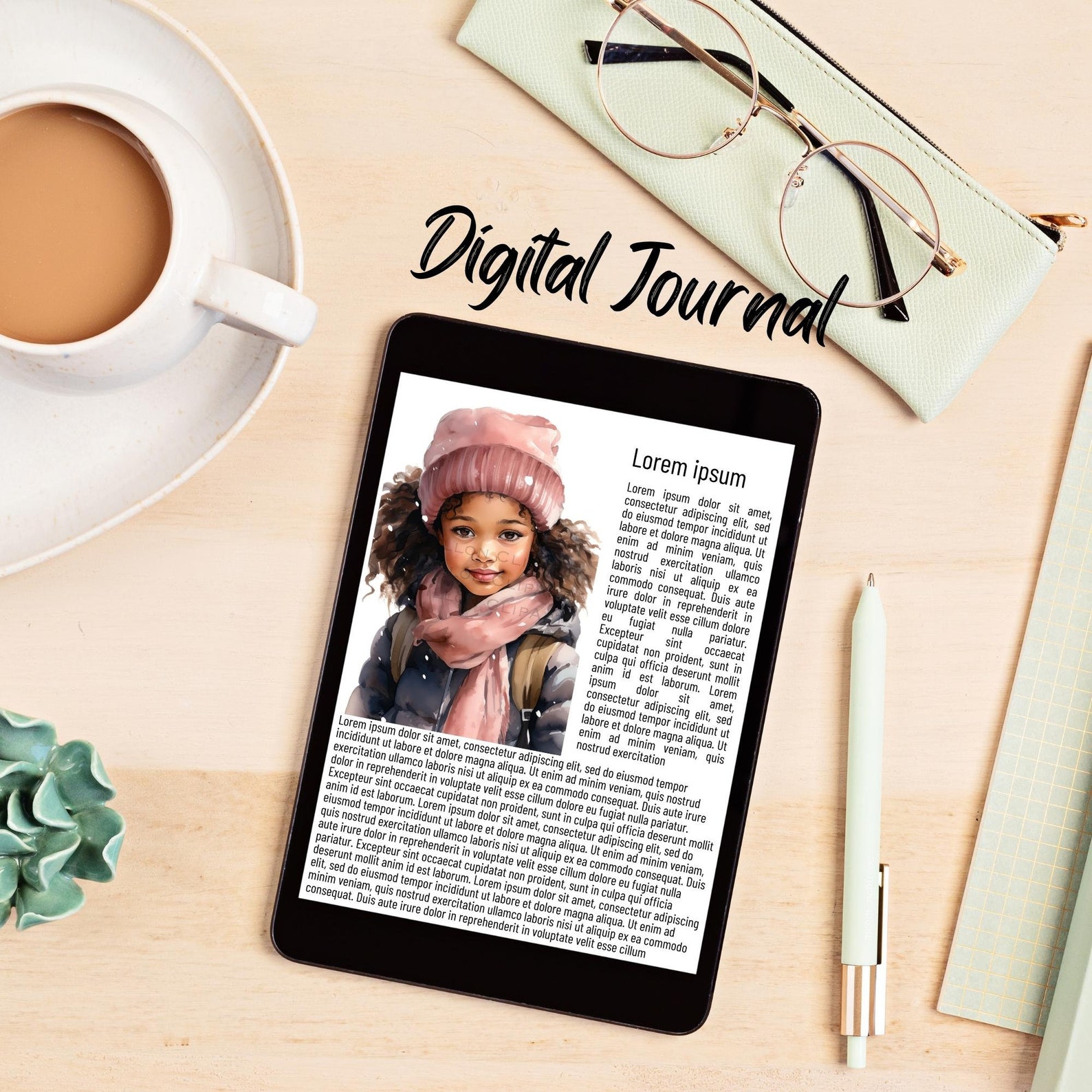 Pink Winter Girl Clipart Bundle 10 Transparent PNG L Watercolor Black ...