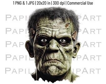Frankenstein Clipart | Frankenstein Portrait Transparent PNG | Graphic ...