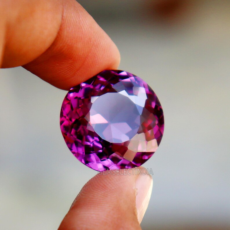 31 CT Loose Gemstone Round Cut Bicolor Precious Rare Found Earth Mined ...