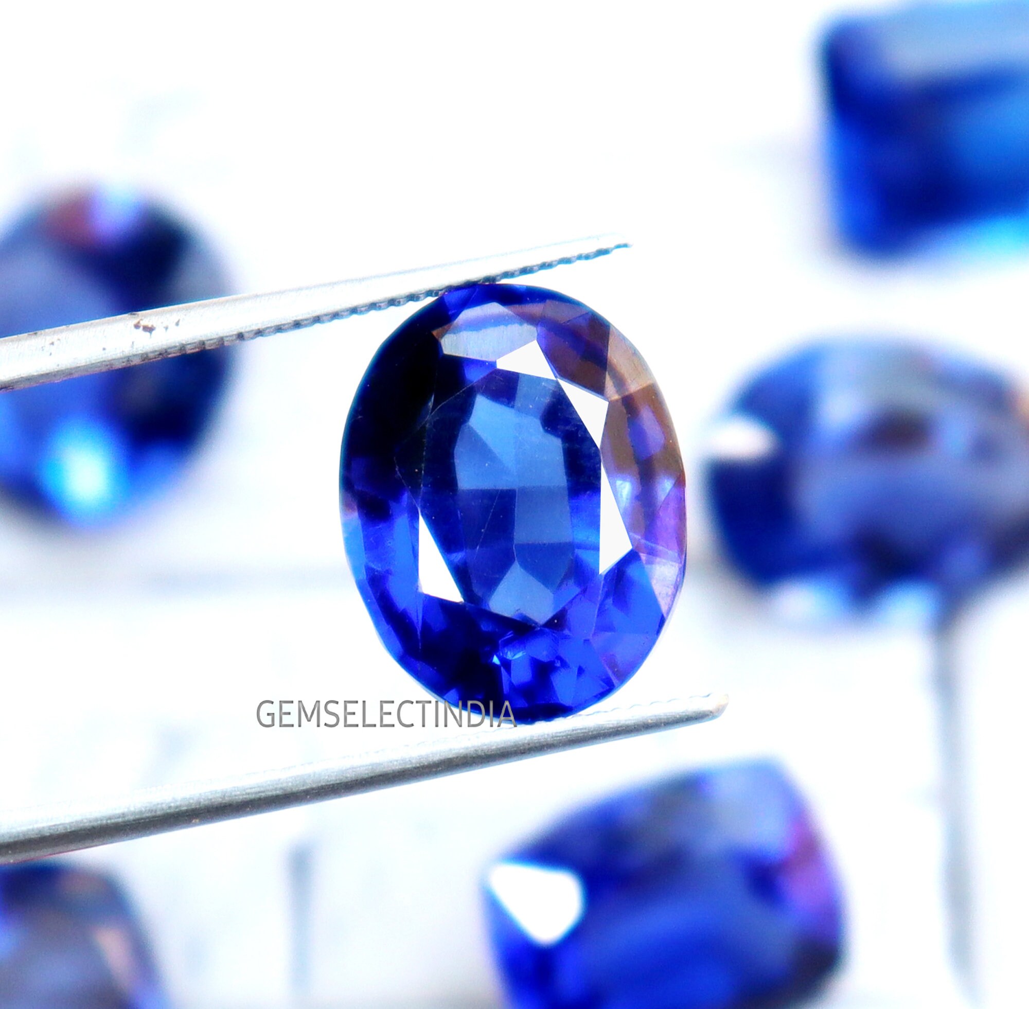 MIX SHAPE Blue Sapphire 60 Cts Lot Natural Faceted Srilankan Certified ...
