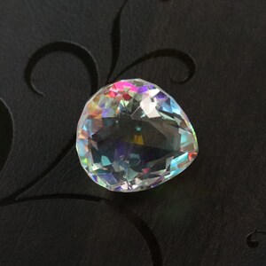 37 Ct RAINBOW FIRE MYSTIC Gemstone Loose Gemstone Faceted Mystic ...