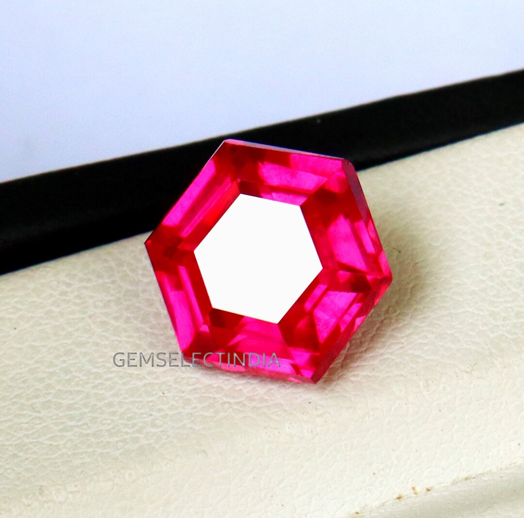 Hexagon Cut 9 Ct AAA Pink Spinel Flawless Natural Spinel Stone Loose ...