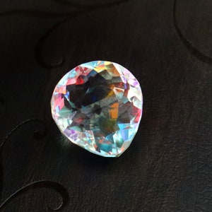 37 Ct RAINBOW FIRE MYSTIC Gemstone Loose Gemstone Faceted Mystic ...