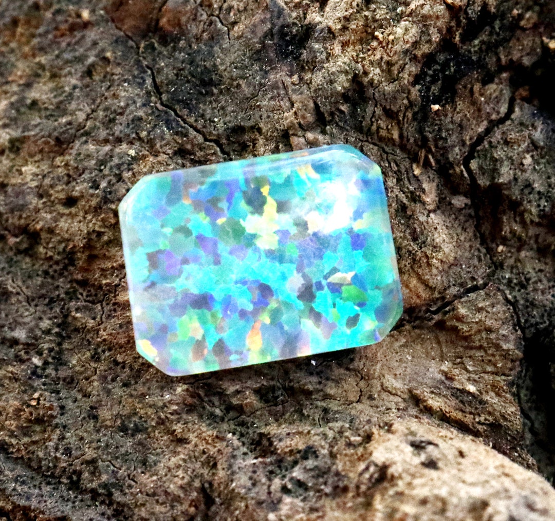 Emerald Cut Multi Color Fire Opal Natural Ethiopian Fire Opal Fire Opal ...