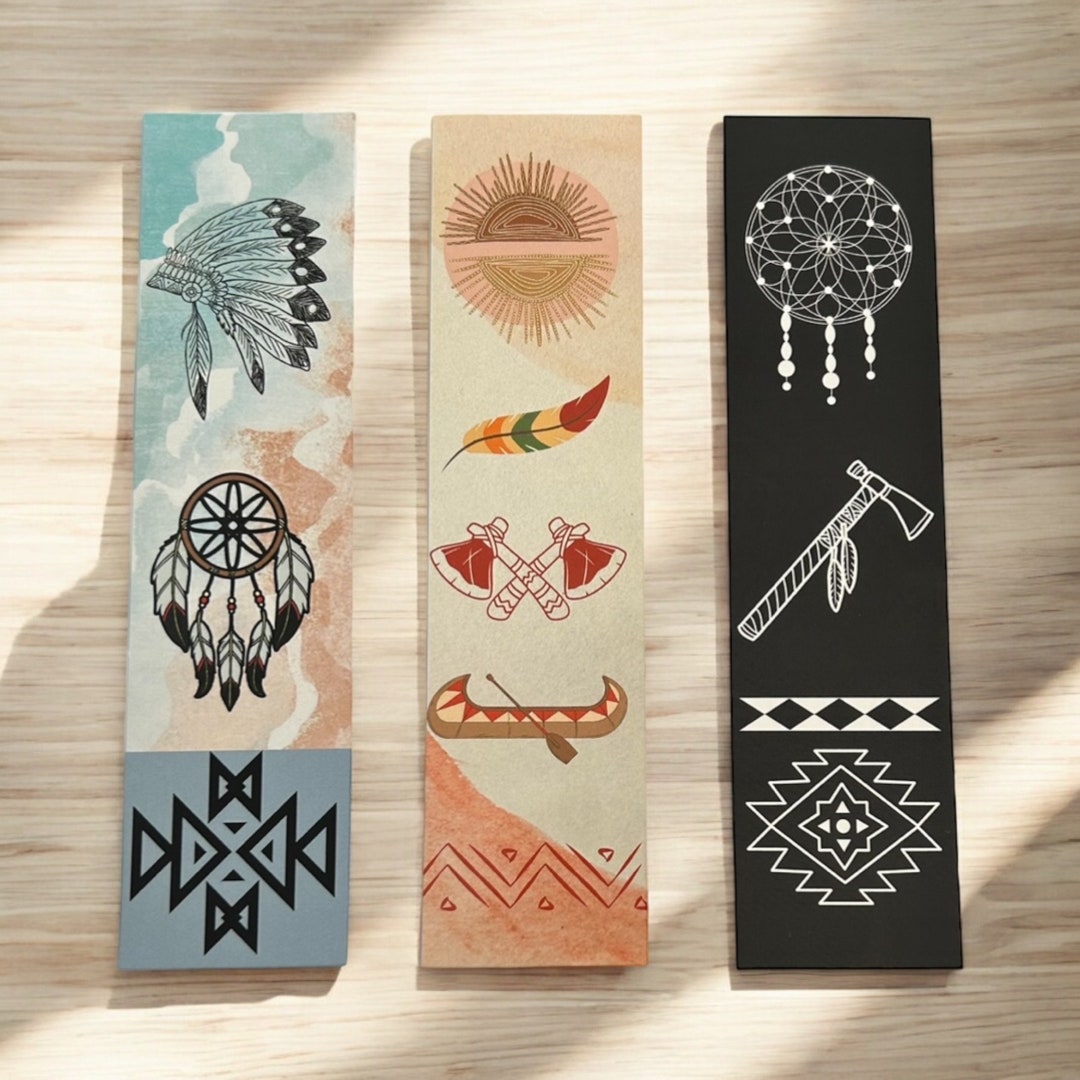 Bookmarks, Native American Inspired, High Gloss, Uniquely Designed and ...