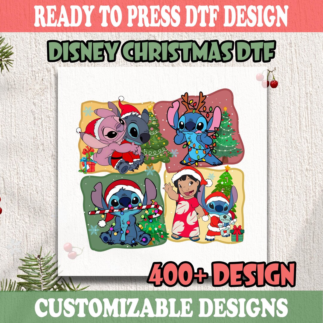 Disney Stitch Dtf, Ready to Press, Stitch Ohana Ready to Press, Disney DTF Transfer, Stitch DTF ...