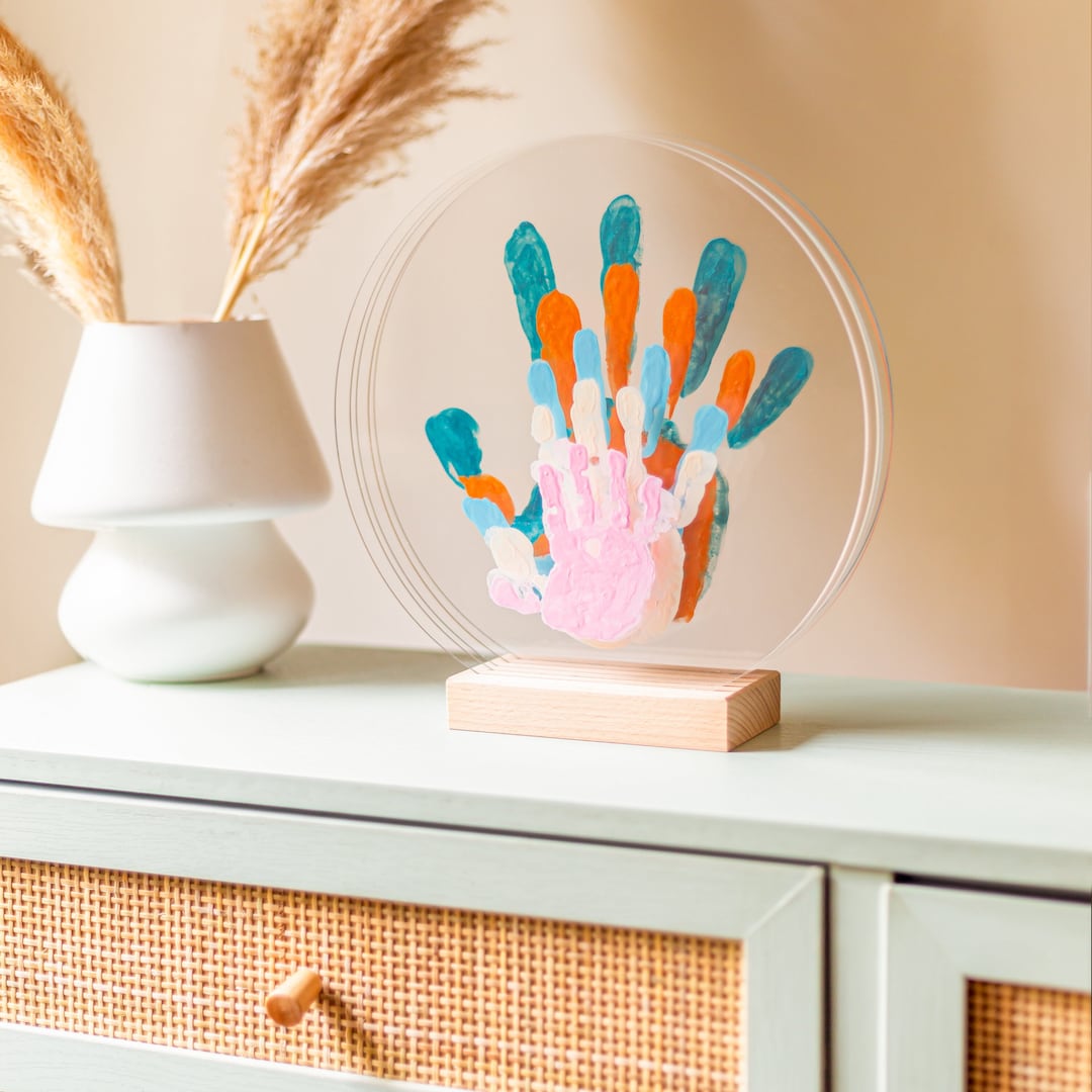 Handprint Kit for Family of 5 | Handprints With Colorful Acrylic Paint ...