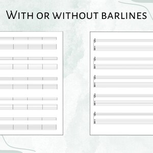 Blank Sheet Music and Tab for 6 Strings Guitar / With or Without ...
