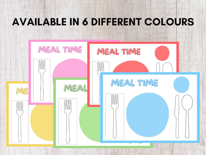 Printable Montessori Placemat for Kids and Toddlers | Educational Food ...