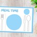 Printable Montessori Placemat for Kids and Toddlers | Educational Food ...