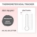 Thermometer Goal Tracker, Goal Setting Thermometer, Fundraising ...