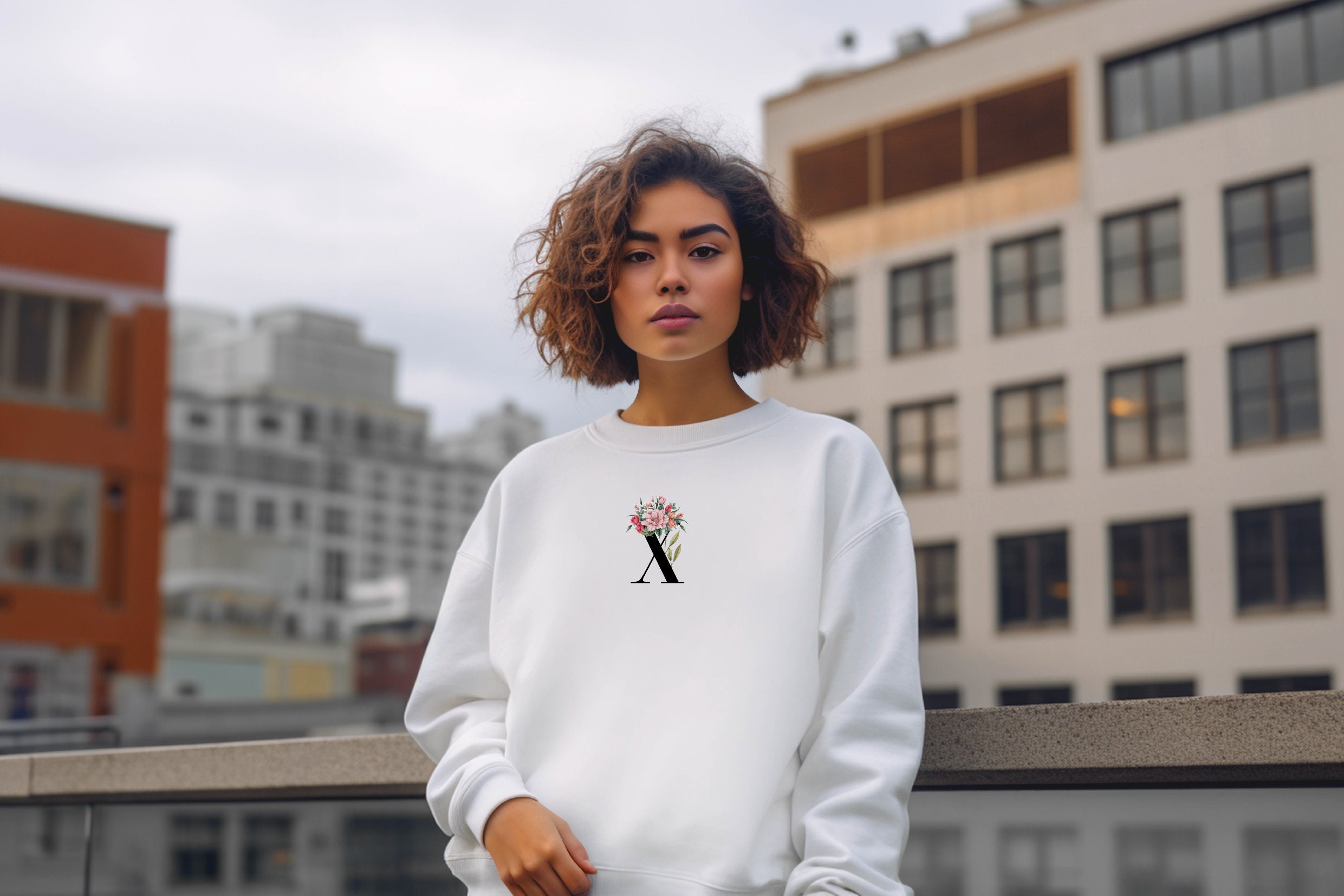 Alphabet Initial Sweatshirt, Alphabet Sweatshirt, Custom Sweatshirt and ...