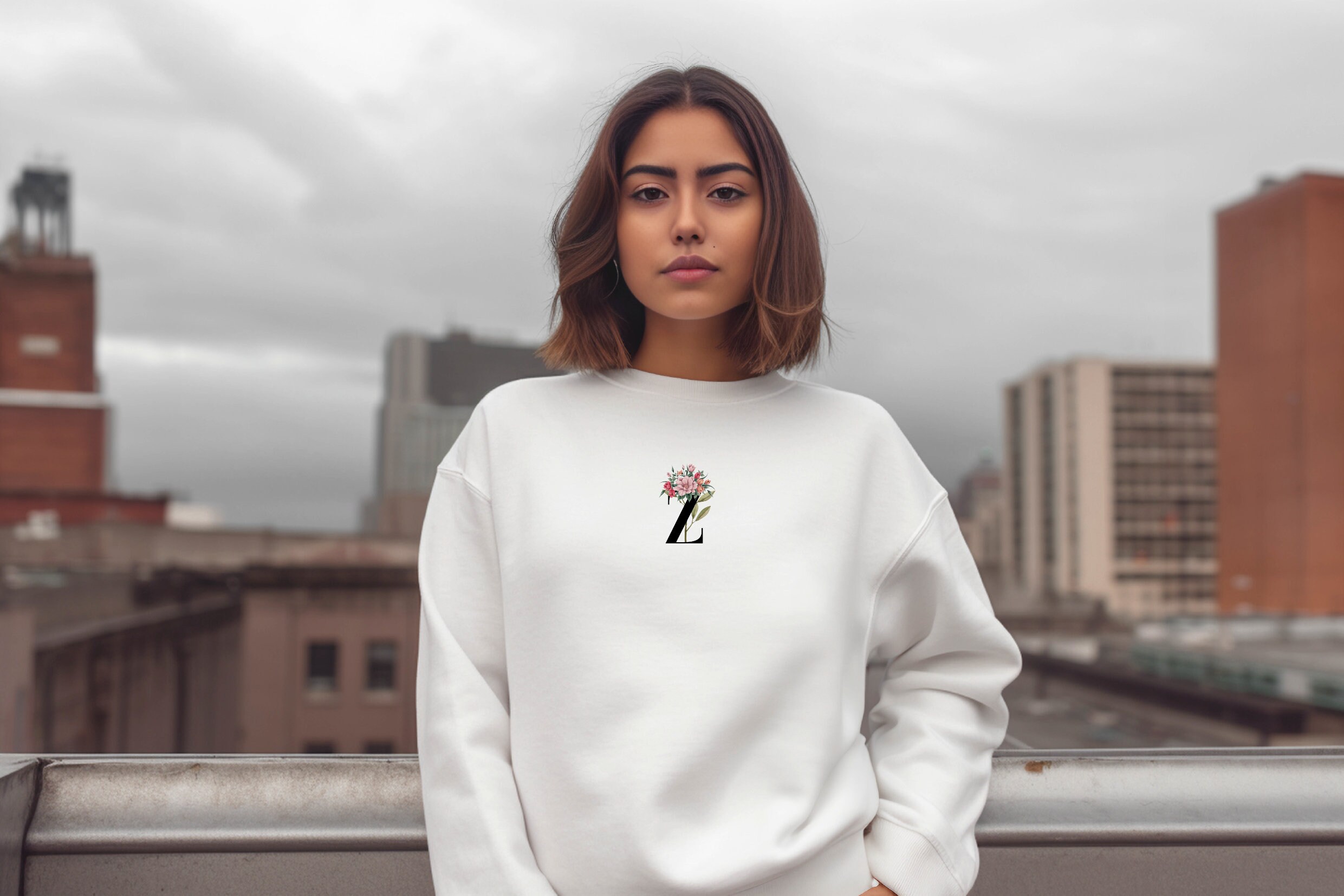 Alphabet Initial Sweatshirt, Alphabet Sweatshirt, Custom Sweatshirt and ...