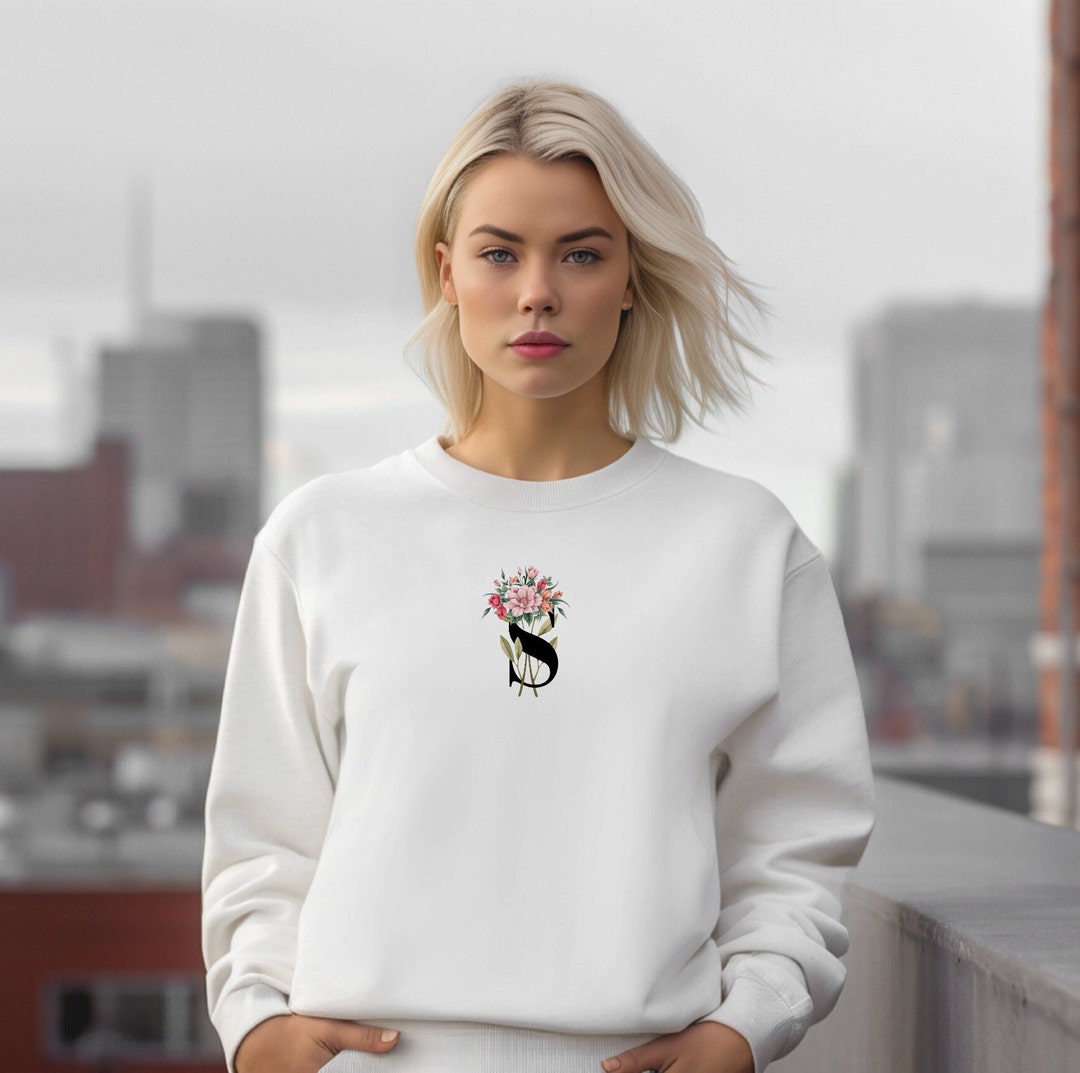 Alphabet Initial Sweatshirt, Alphabet Sweatshirt, Custom Sweatshirt and ...