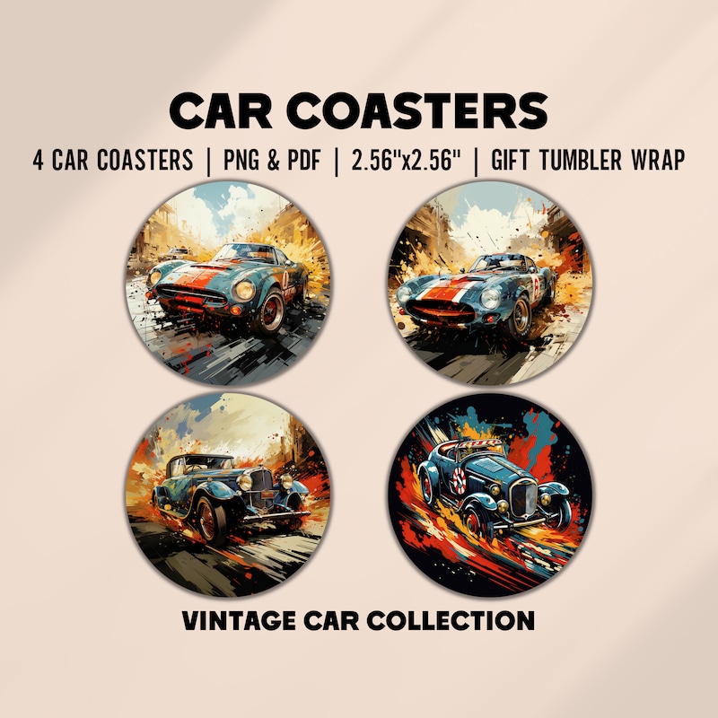 Car Coaster Designs - Etsy