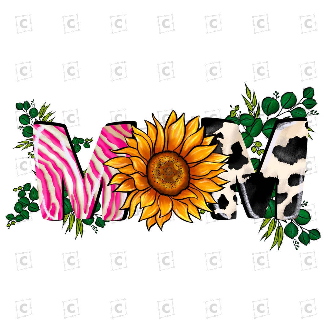 Sunflower Mama PNG Sublimation Design, Mama Embroidered PNG, Floral ...