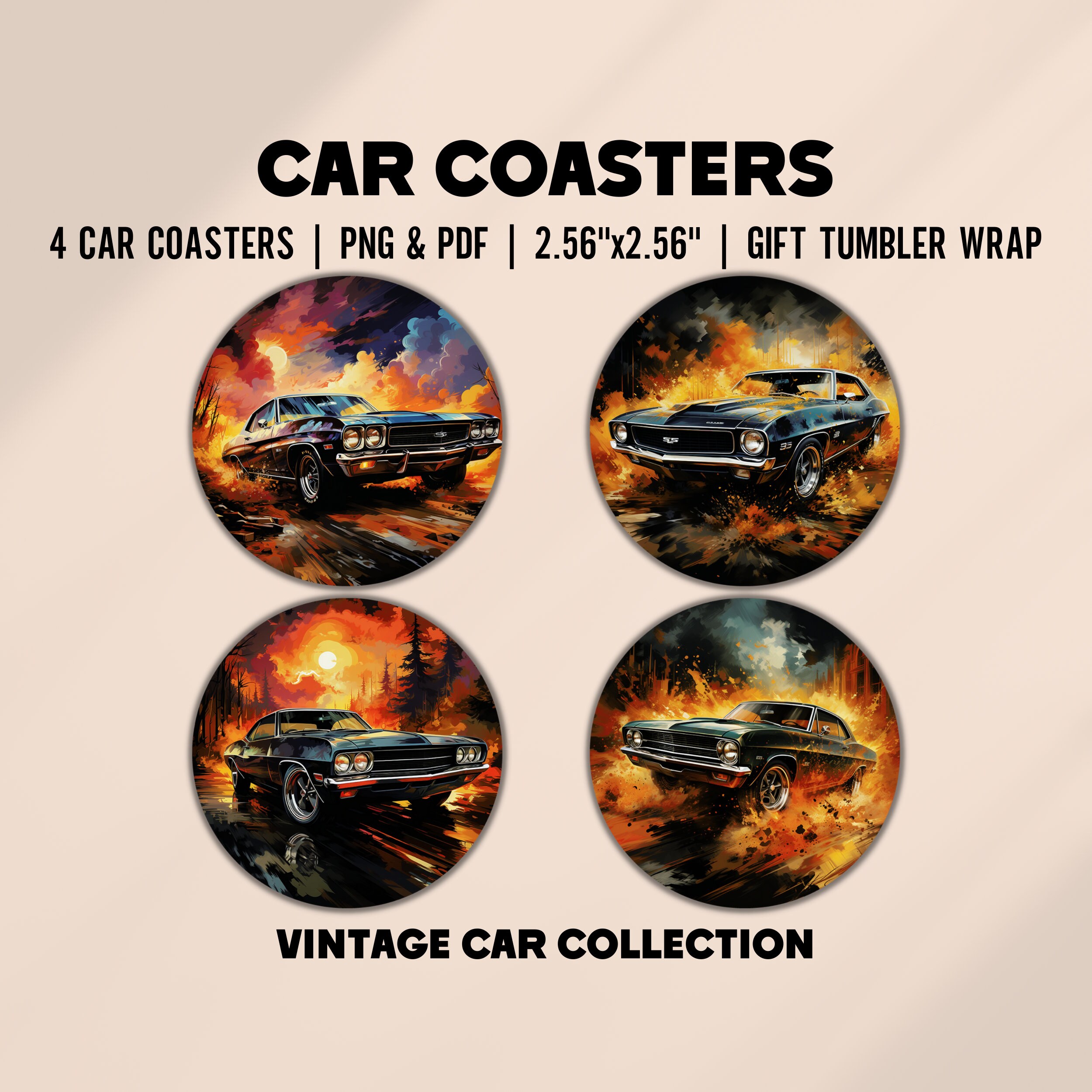 Car Coaster PNG, Coaster Sublimation Designs, Car Coaster Designs, Car ...
