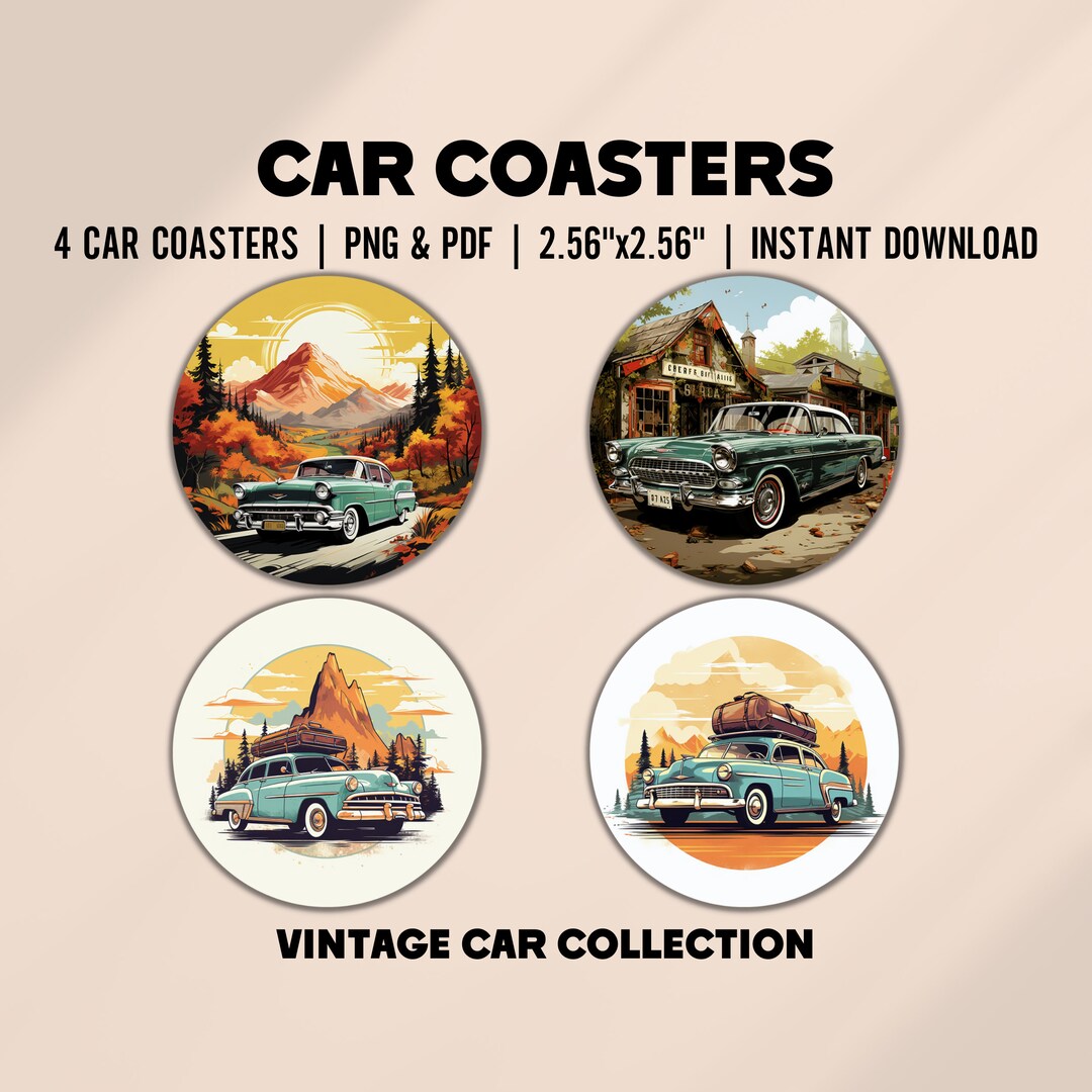 Car Coaster PNG, Coster Sublimation Designs, Car Coaster Designs, Car ...