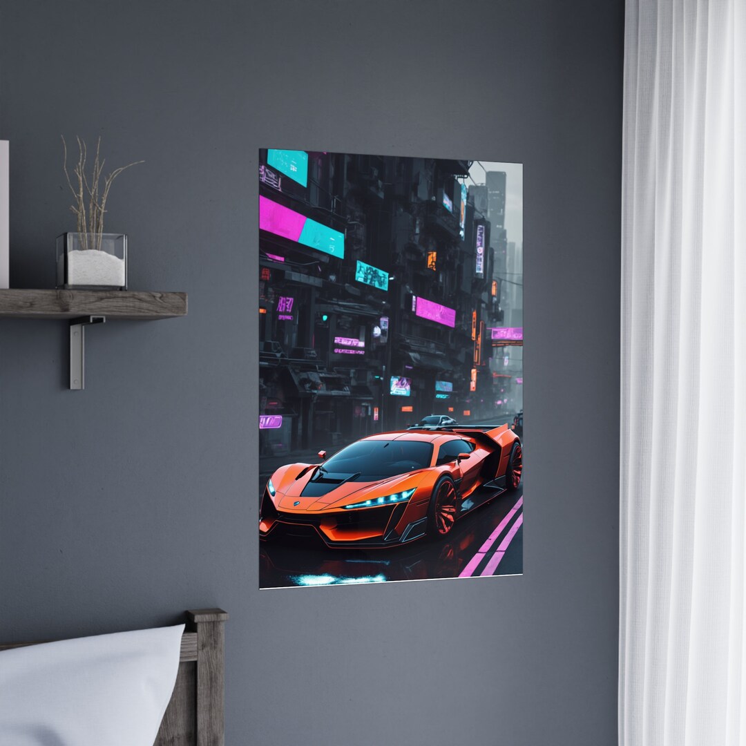 Cyberpunk Poster Cyberpunk Alley Poster Cyberpunk Car - Etsy