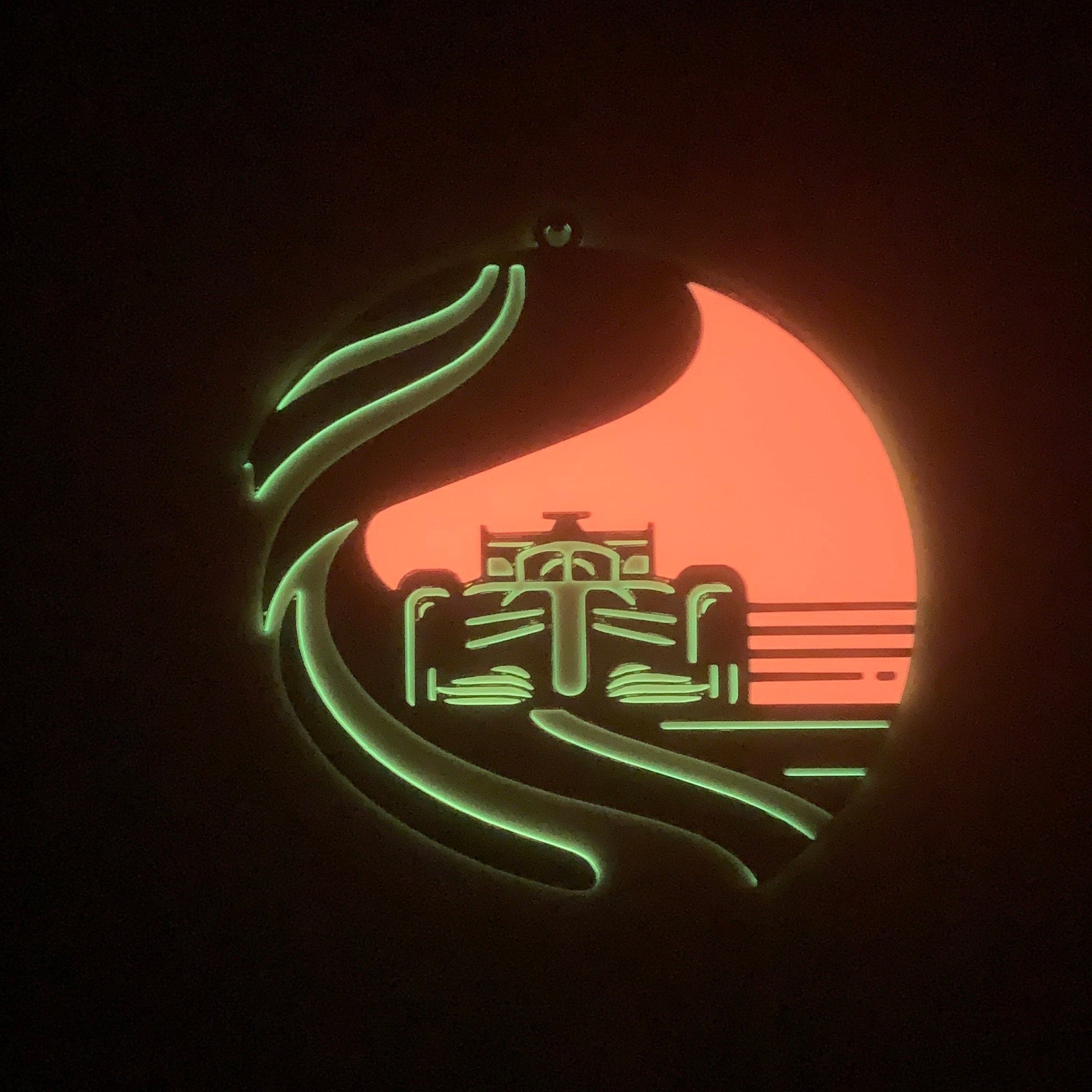 Formula 1 Car 3D Printed Glow in the Dark Wall Art - Etsy