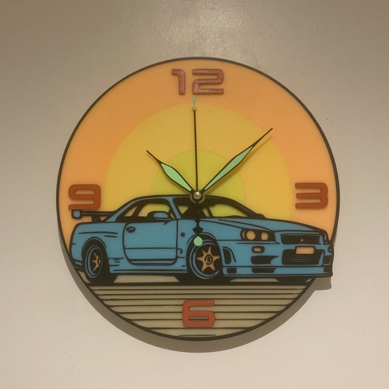 Nissan Gtr Clock - Etsy