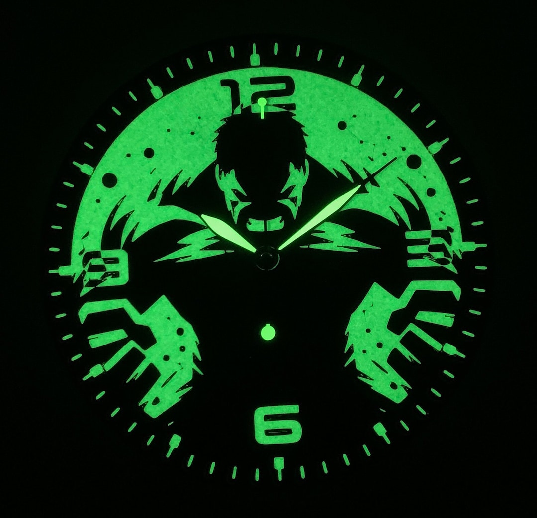 Hulk Glow in the Dark 3D Printed Clock - Etsy