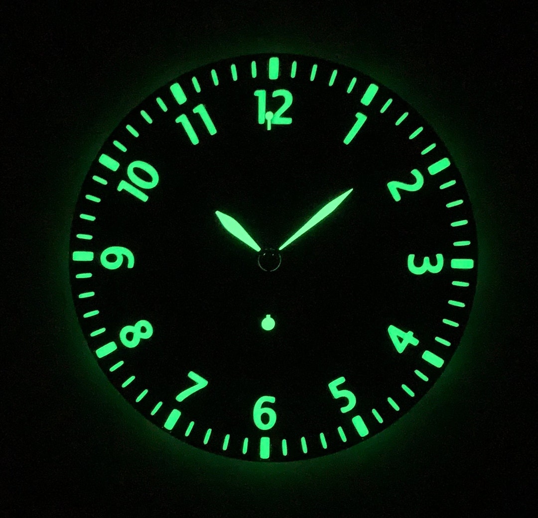 Standard Glow in the Dark 3D Printed Wall Clock Variant 2 - Etsy