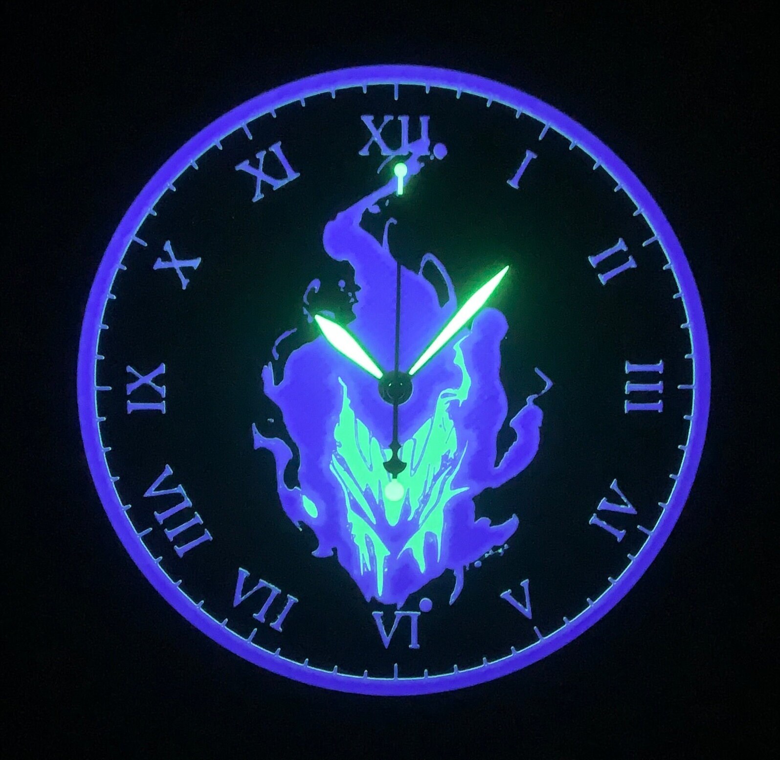 Valorant Omen It Hunts Glow in the Dark 3D Printed Clock - Etsy